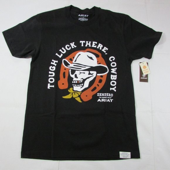 Ariat | Shirts | Ariat Mens Short Sleeve Sendero Winking Skull Graphic ...